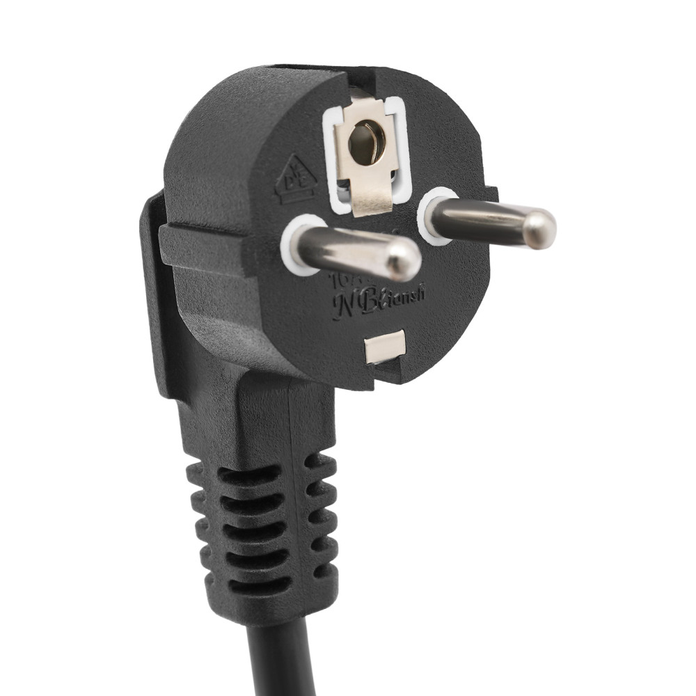 Toma empotrable con 2 USB, 2 tomas, 1,8m, retráctil, 250V AC, 16A, negro