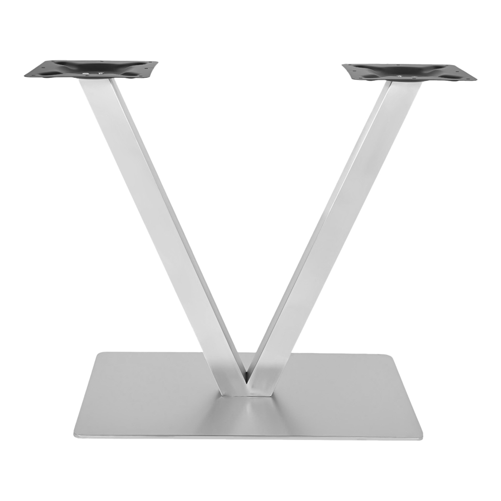 Patas de mesa de acero inoxidable en forma de V, 70 cm
