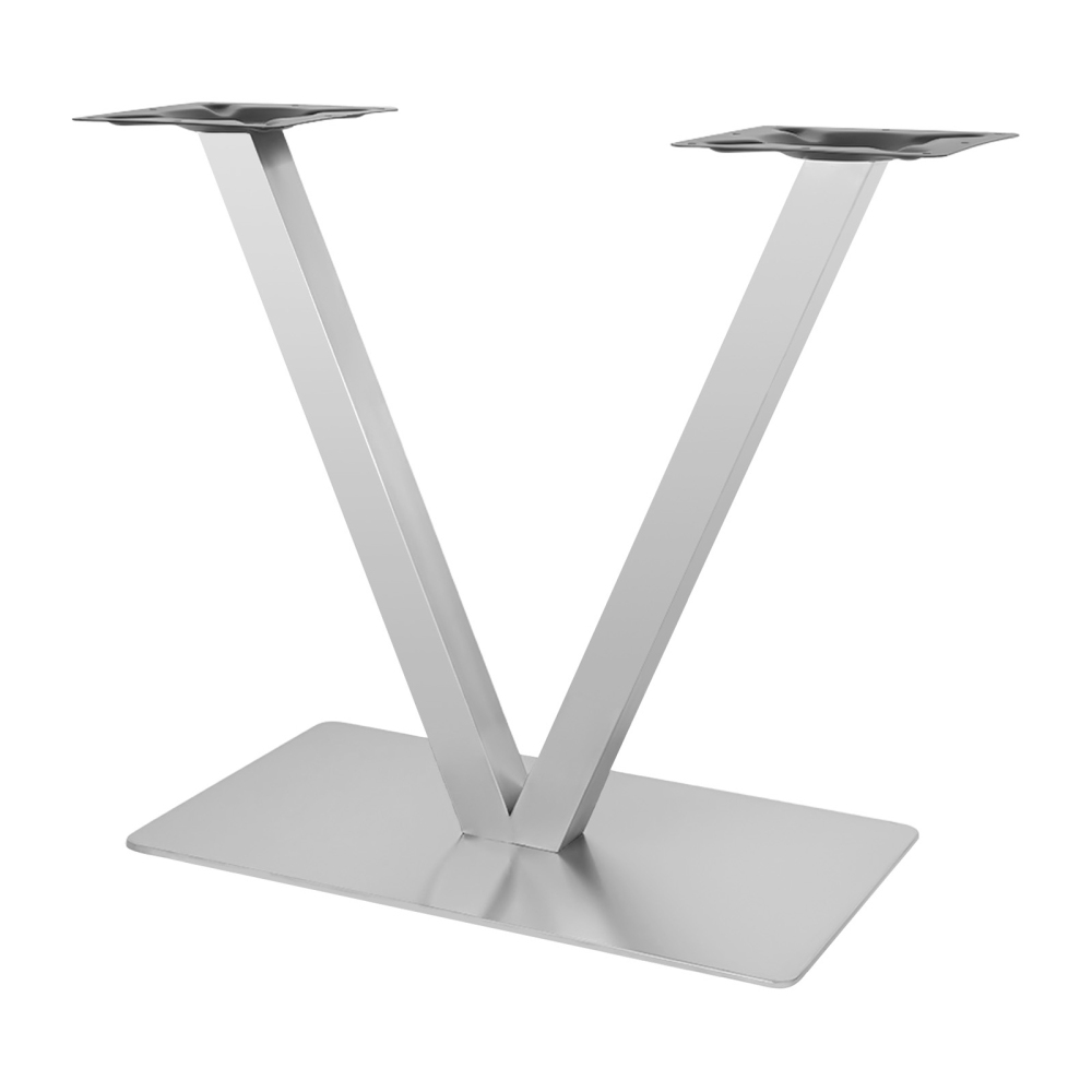Patas de mesa de acero inoxidable en forma de V, 70 cm